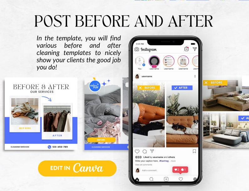 Cleaning Services Instagram Templates Cleaning Business Instagram Post ...
