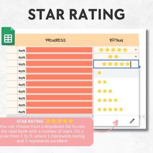 Digital Reading Tracker: Google Sheets Book Review Journal (50 Books ...