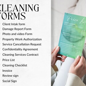 Cleaning Services Forms Bundle, Cleaning Business, Cleaning Service ...