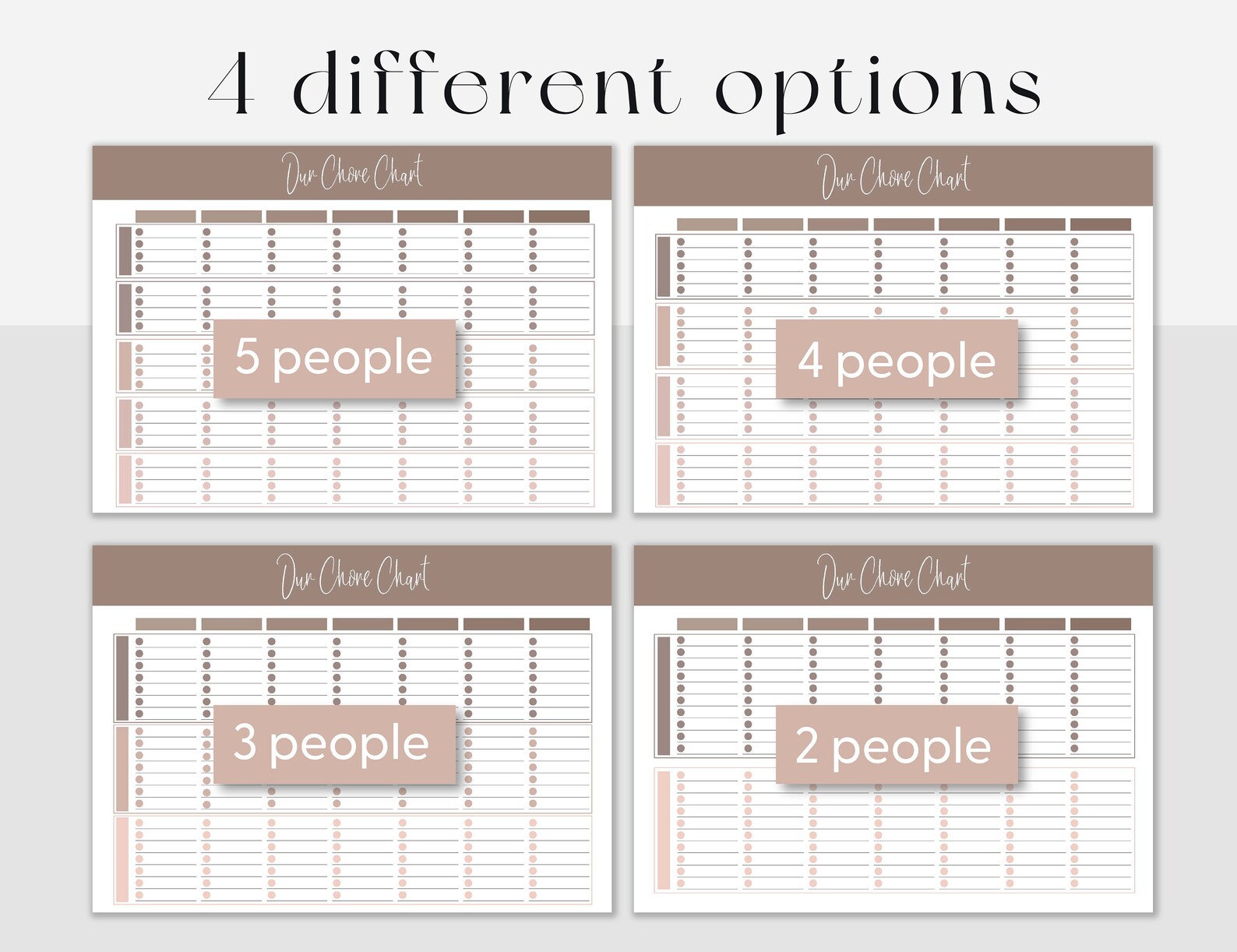 Responsibility Chore Chart for Kids and Adults: Organize Your Life With ...