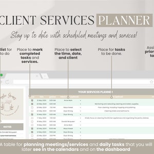 Cleaning Business CRM: Client & Task Tracker Google Sheets Template ...