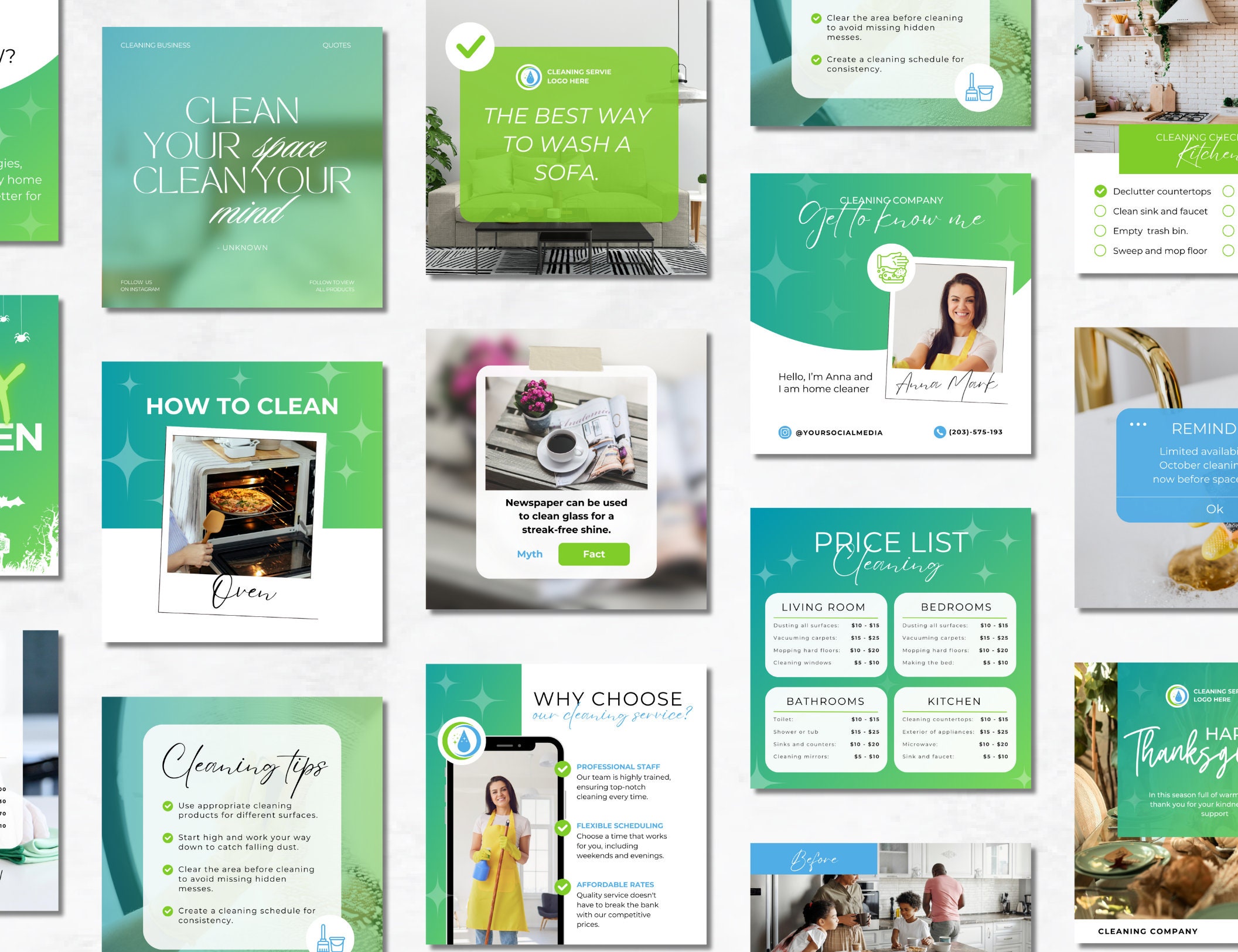 Cleaning Business Social Media Cleaning Service Instagram Post ...