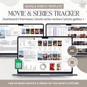 Movies & Series Tracker, Series Planner Spreadsheet Template, Movie ...