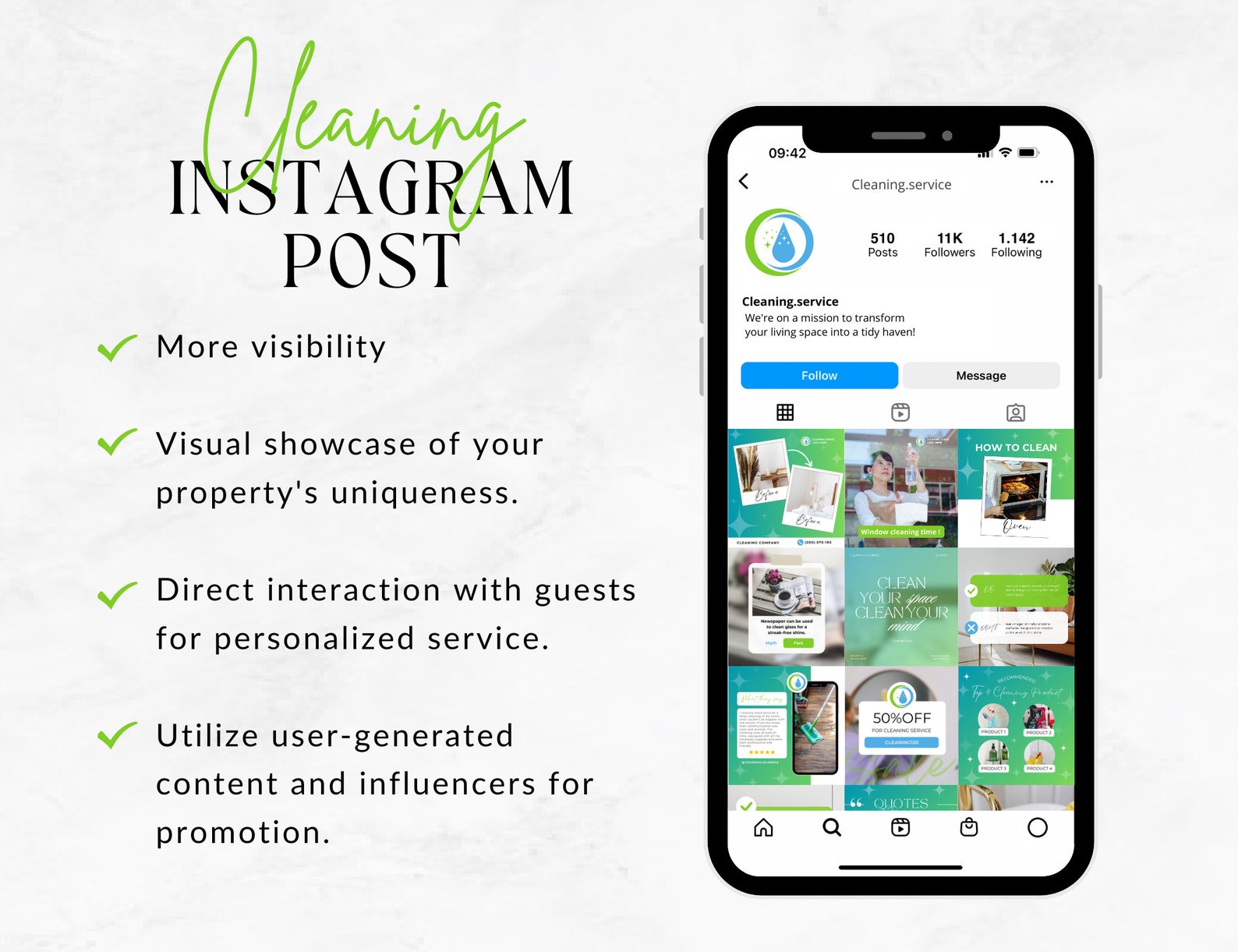 Cleaning Business Social Media Cleaning Service Instagram Post ...