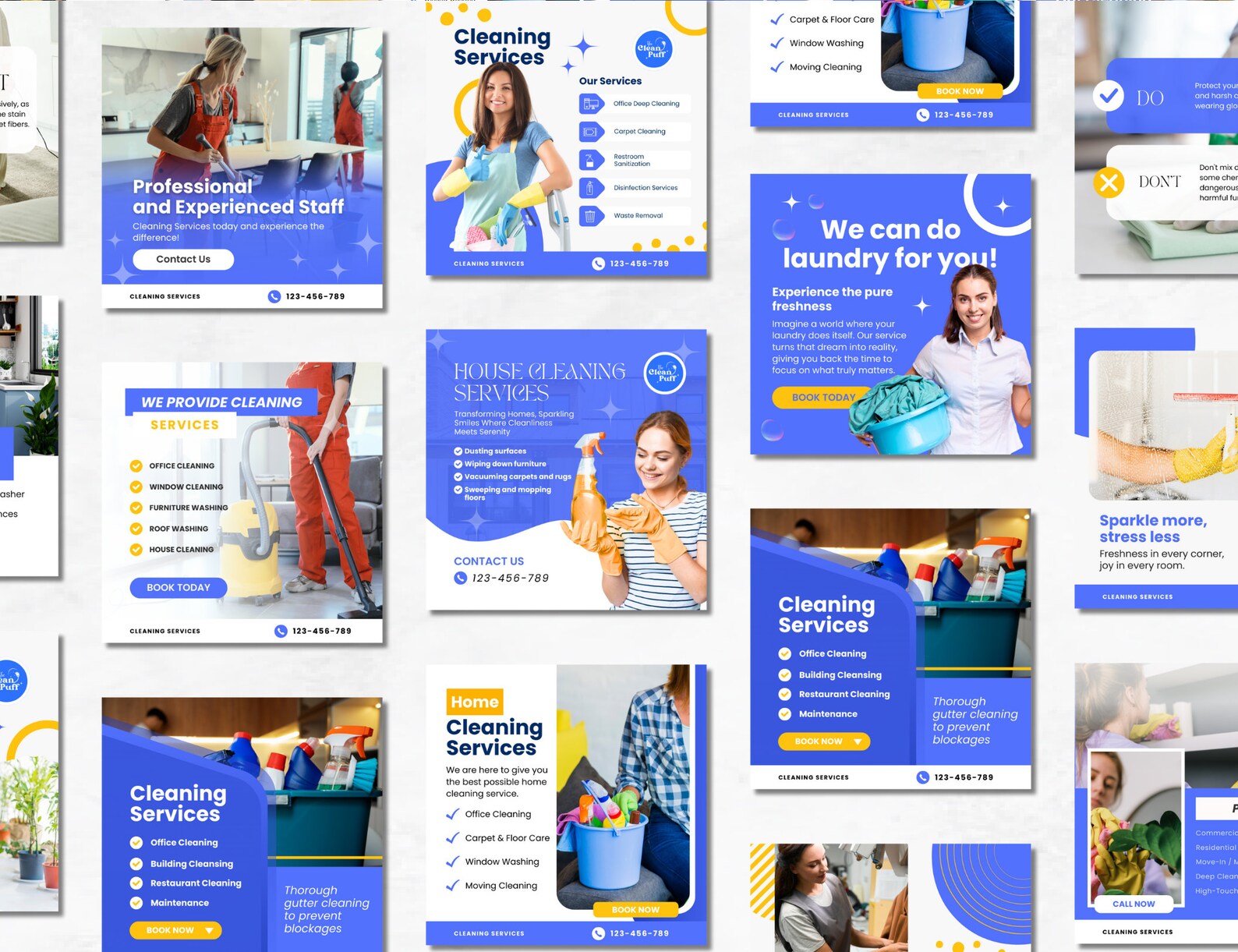 Cleaning Services Instagram Templates Cleaning Business Instagram Post ...