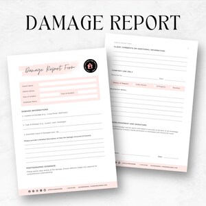 Cleaning Service Forms Bundle, Cleaning Business Forms | Editable ...