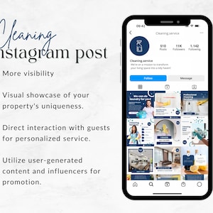 Cleaning Business Instagram Templates: Social Media Posts (canva ...