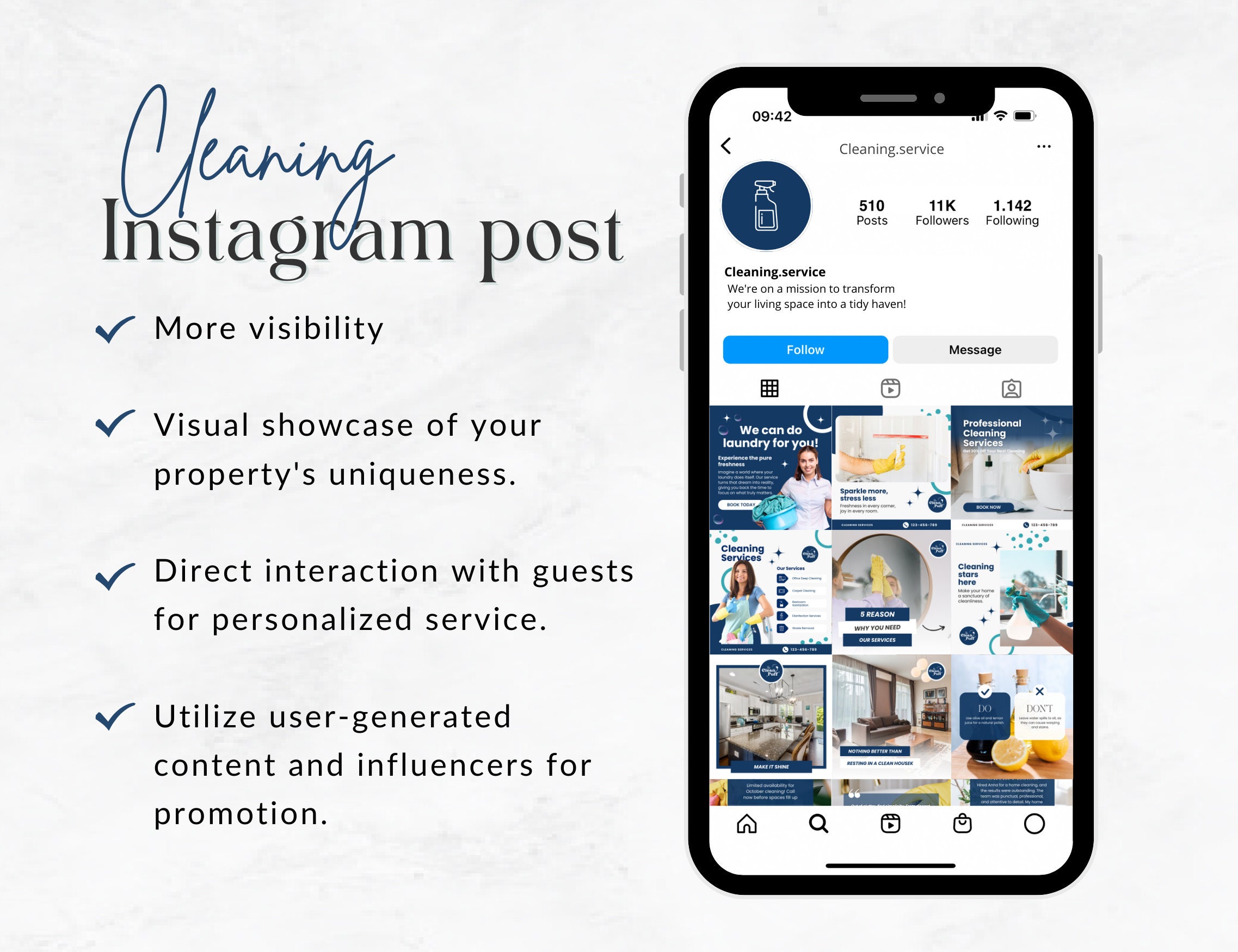 Cleaning Business Instagram Templates Cleaning Service Instagram Post ...