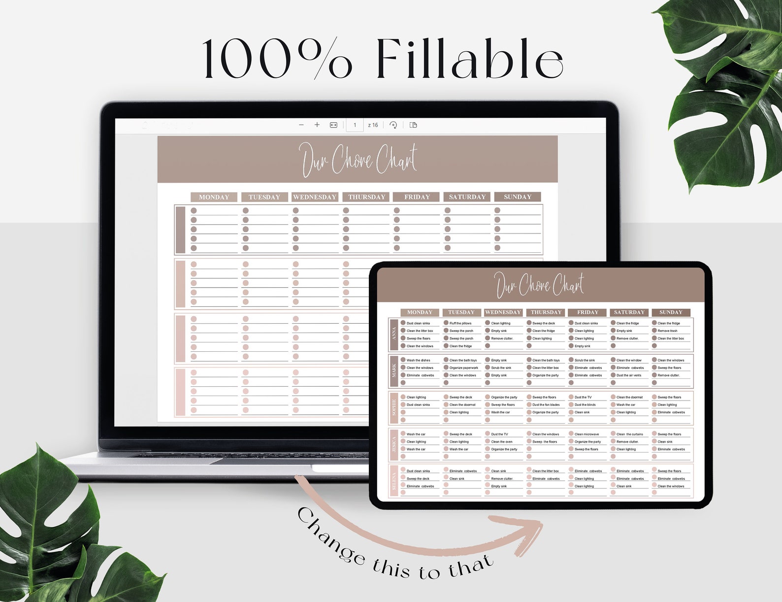 Responsibility Chore Chart for Kids and Adults: Organize Your Life With ...