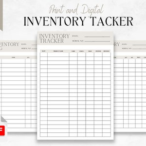 Track Inventory for Small Business, Inventory Tracker, Inventory Log ...