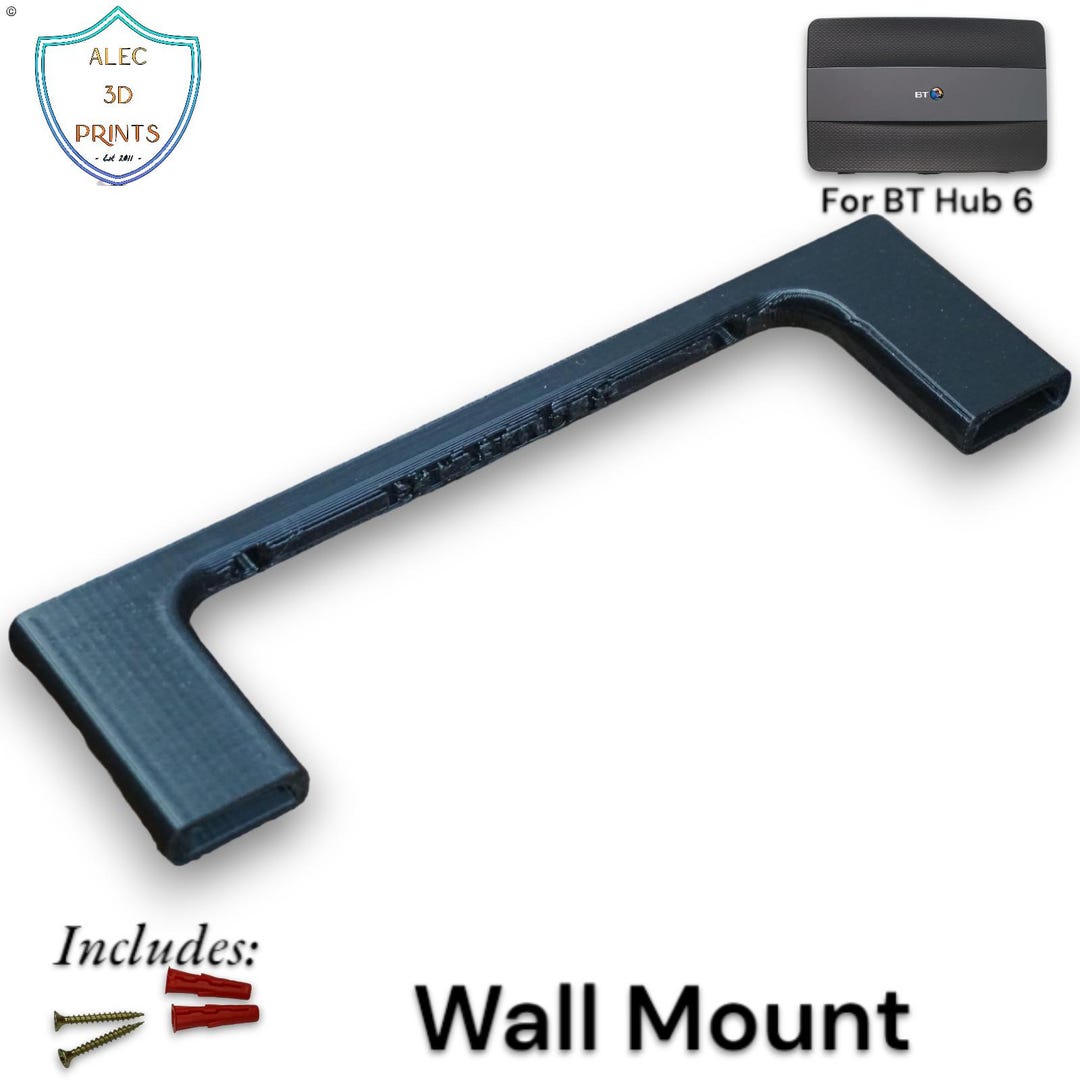 BT Hub 6 Wall-mount Bracket | Floating Cable-tidy Holder | Alec 3D ...