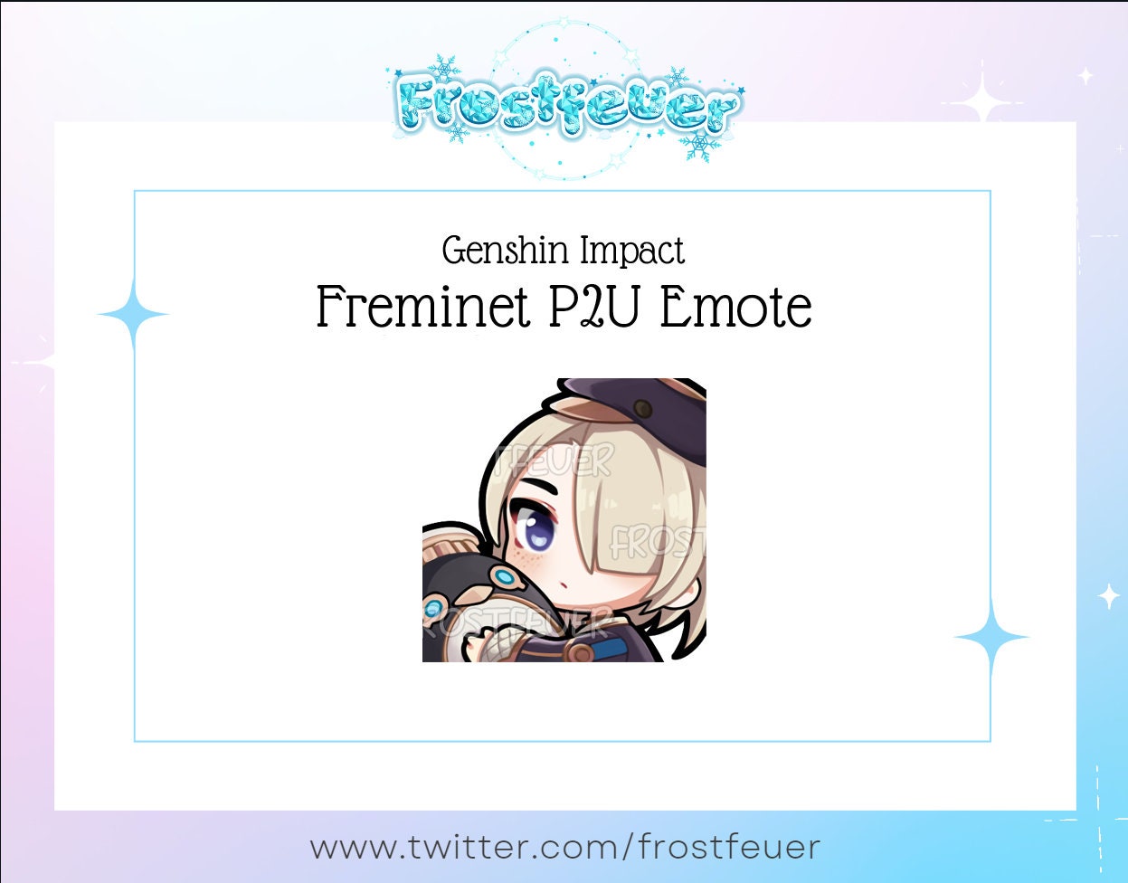 P2U Emote - Genshin Impact - Freminet Hug (streamer Premade Emote for ...
