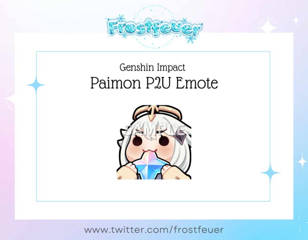 Gesto P2U - Genshin Impact - Paimon Primogem (para Twitch/Discord ...
