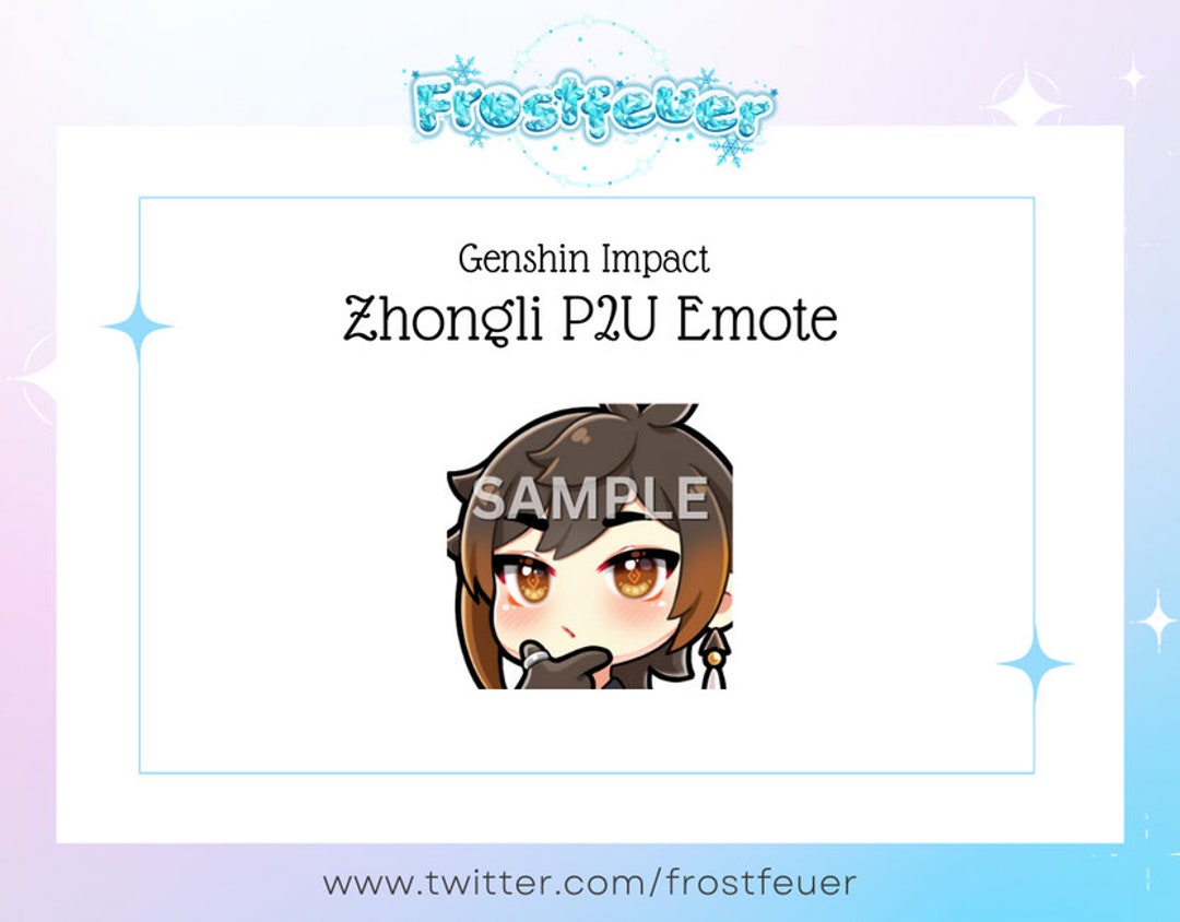 P2U Emote - Genshin Impact - Zhongli Think (for Twitch/discord/youtube ...