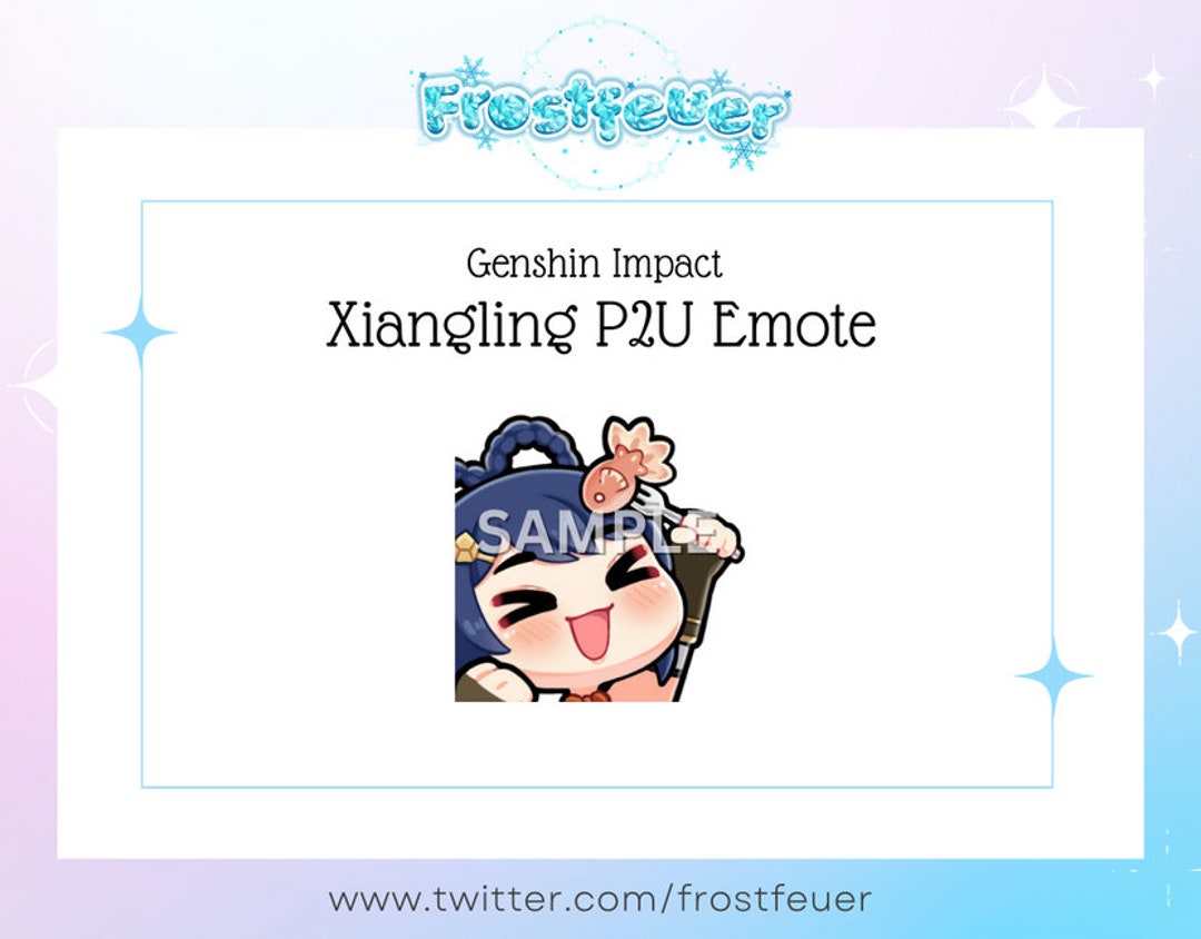 P2U Emote Genshin Impact Xiangling Feast for Twitch/discord/youtube - Etsy