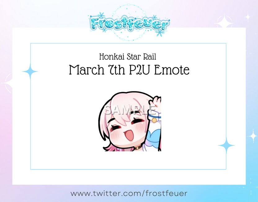 P2U Emote - Honkai Star Rail - March 7th Wave (for Twitch/discord ...