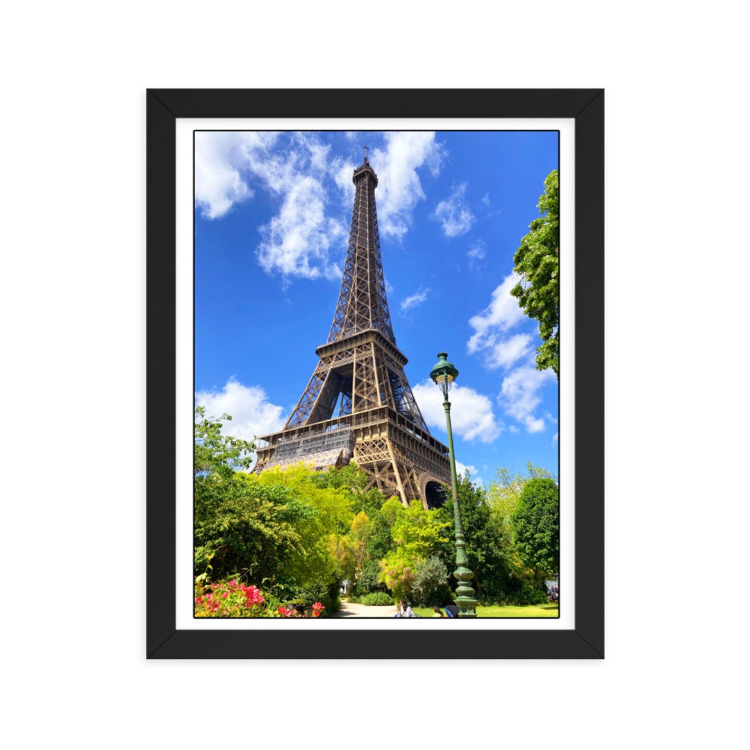 Eiffel Tower - Paris - Modern - Framed Poster 11x14 - Etsy