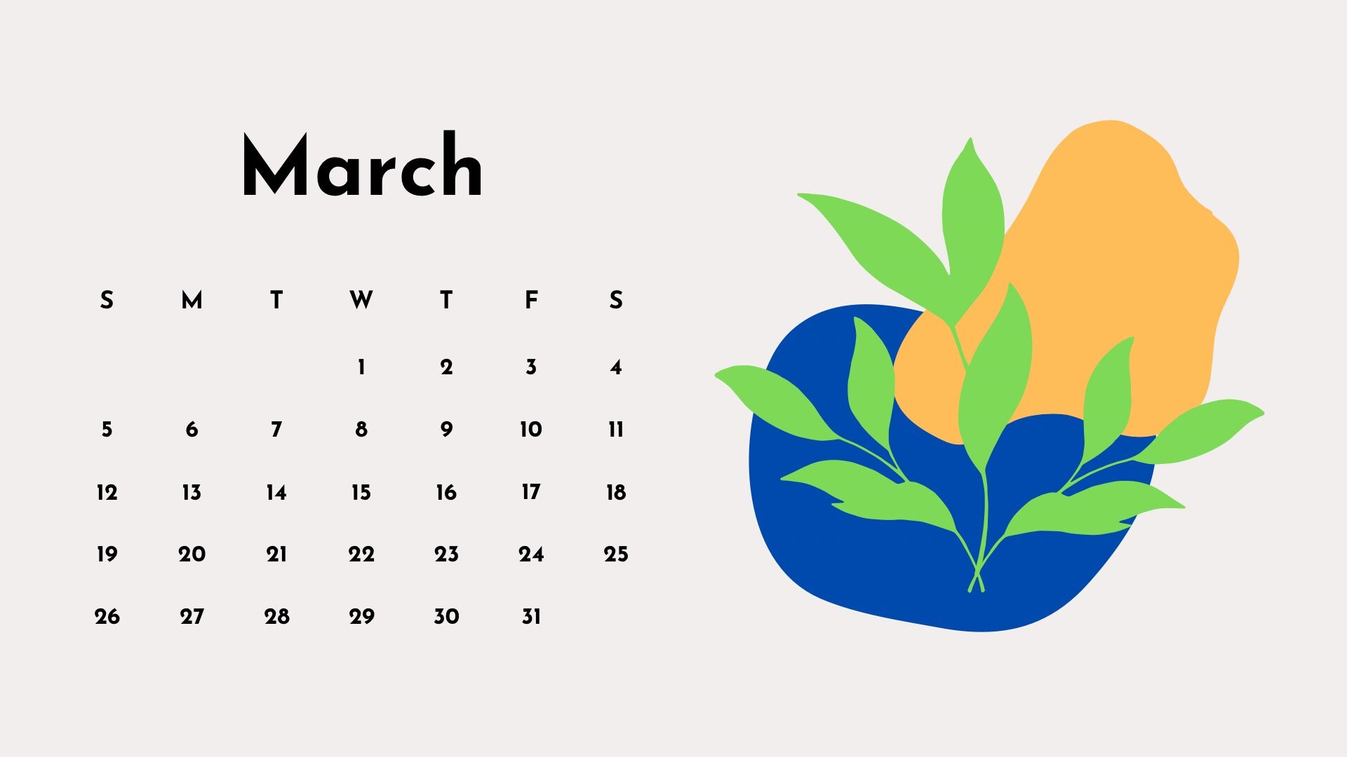 2023 Calendar, Printable, Minimalist Simple Calendar - Etsy