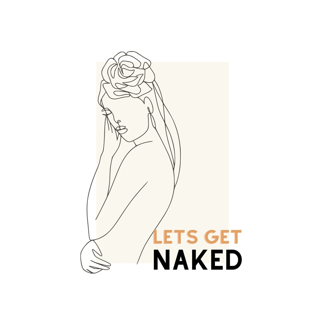Lets Get Naked Motivational Quotes Quote Wall Art Etsy
