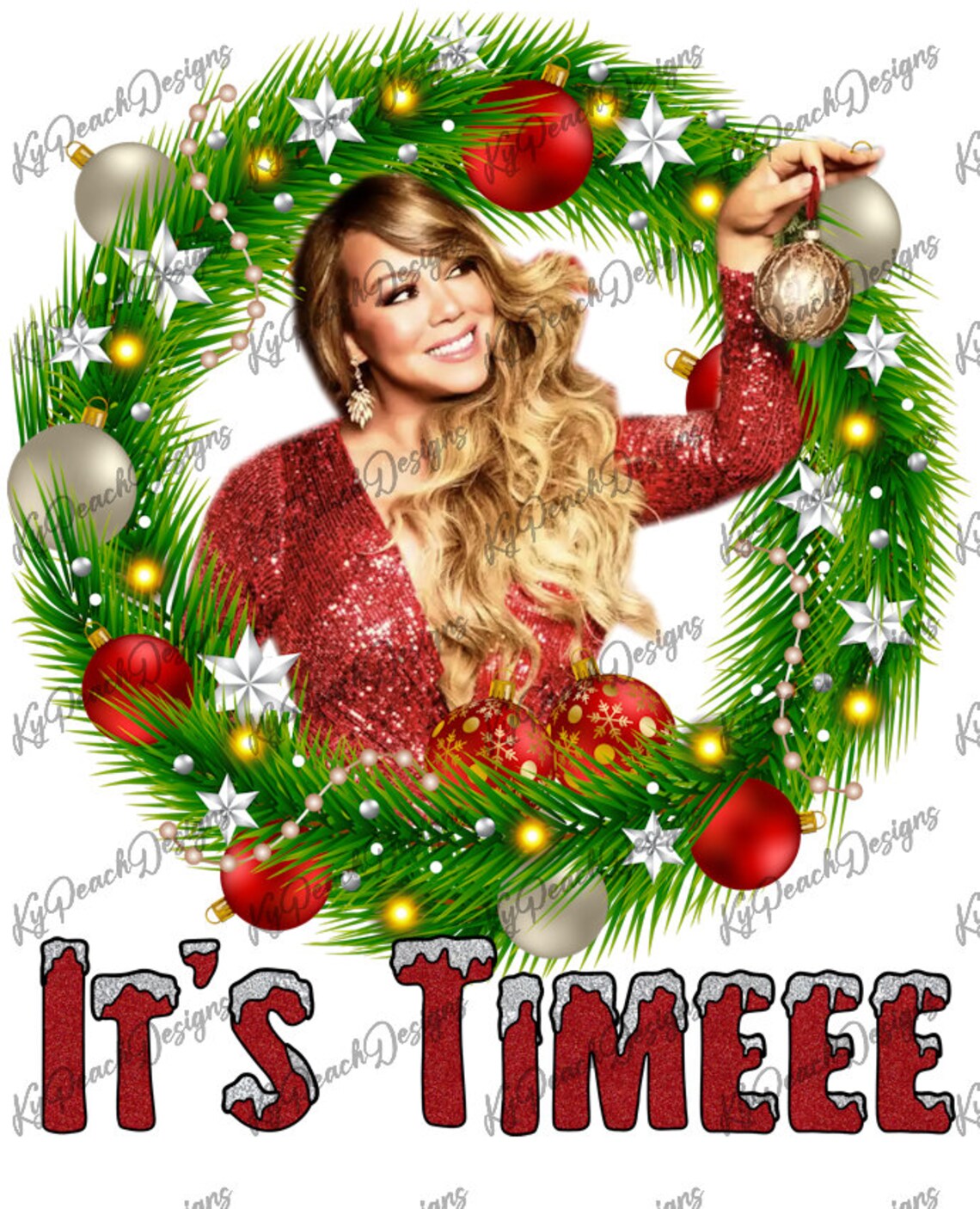 Its Timeee Mariah Christmas Png Sublimation - Etsy