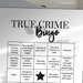 True Crime Bingo - Etsy