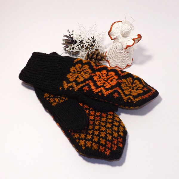 Mens Wool Mittens - Etsy