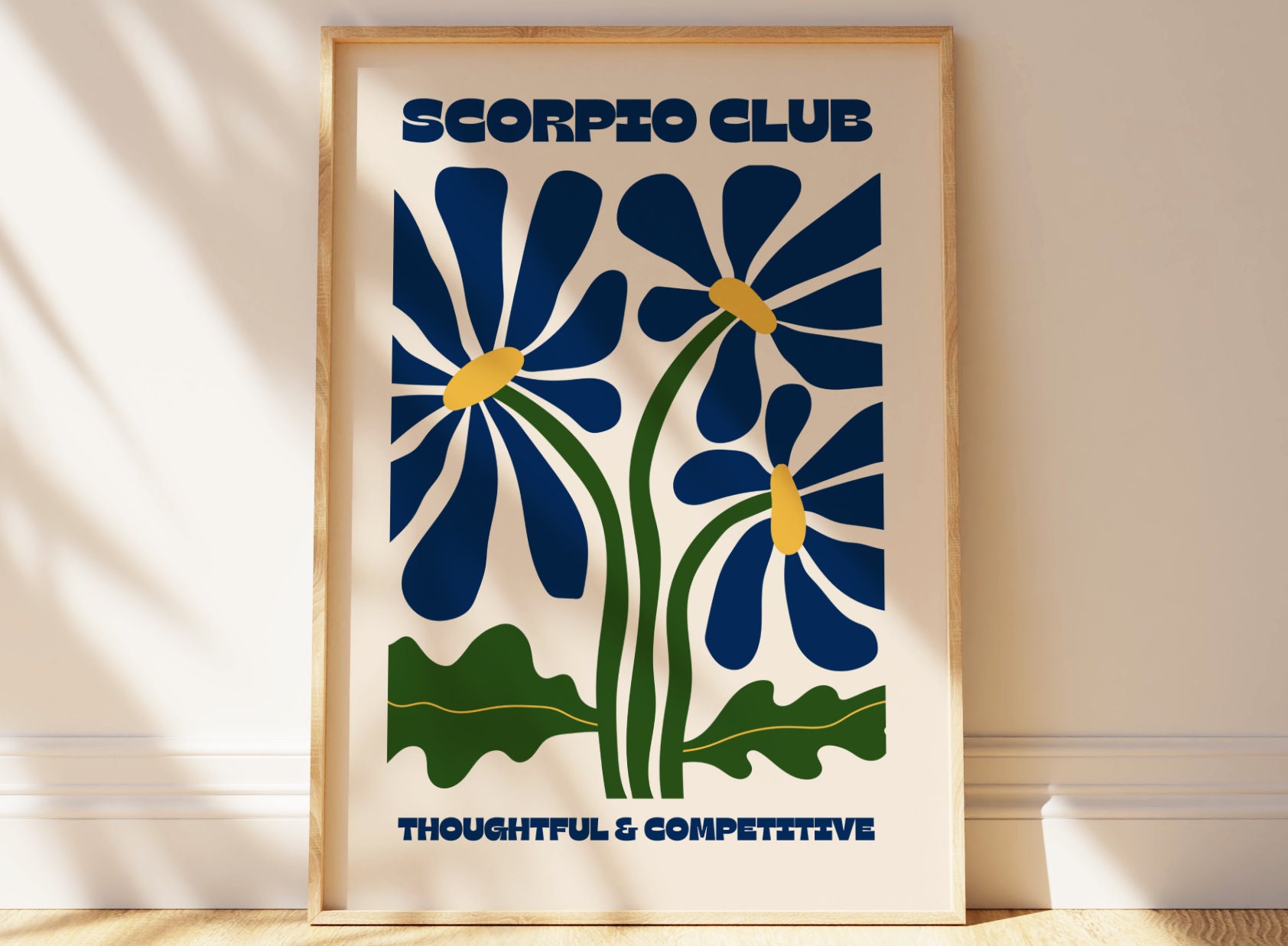 Zodiac Sign Poster, Horoscope Wall Art, Vintage Horoscope Decor ...