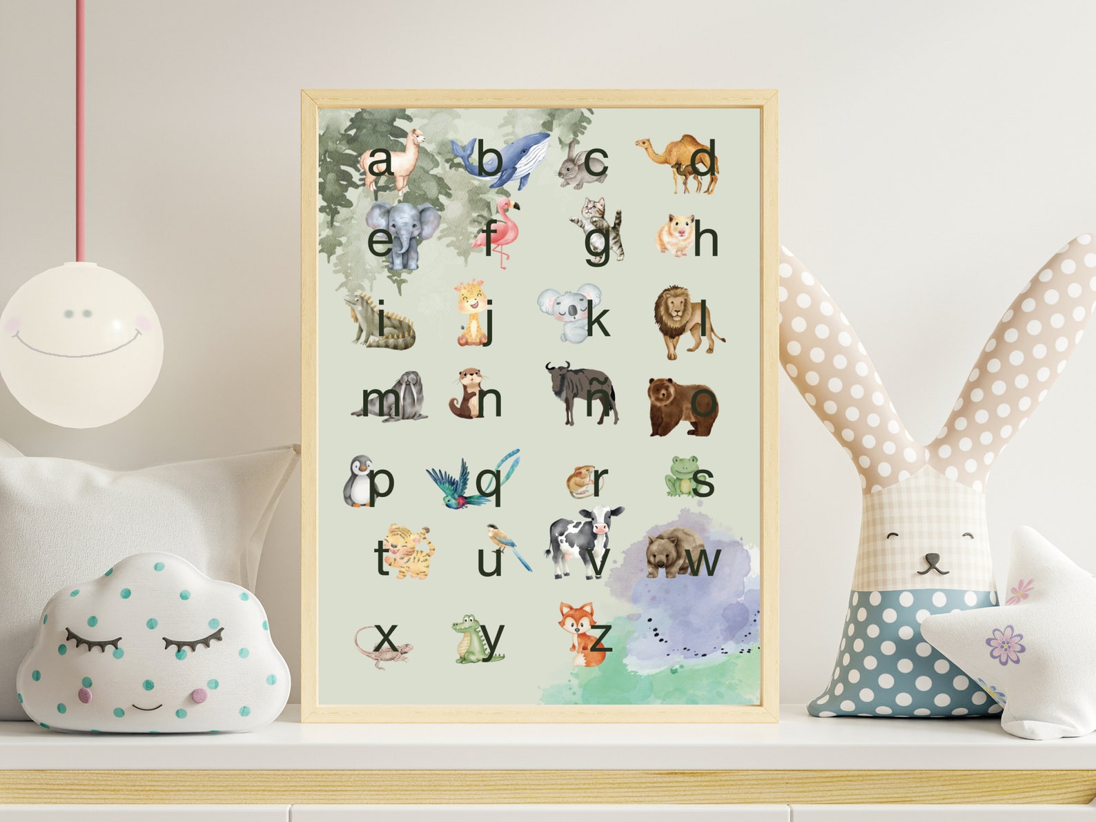 Abecedario Animales Digital | Poster Abecedario Niños | Alfabeto De ...