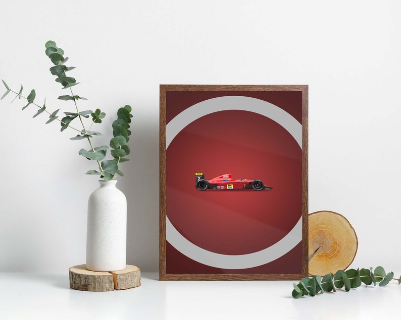 Printable Ferrari 641 Poster, Ferrari Race Car, Ferrari Decoration ...