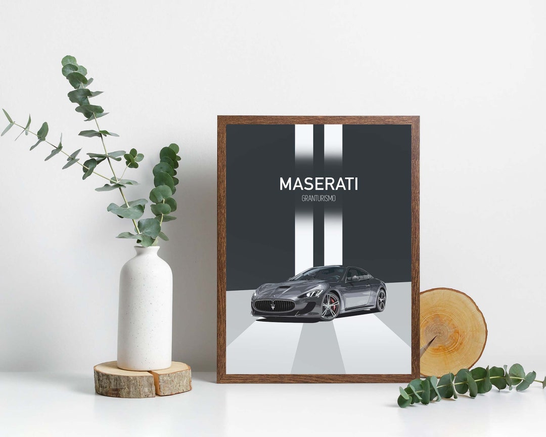 Printable Maserati Granturismo Wall Art, Maserati Poster, Maserati ...