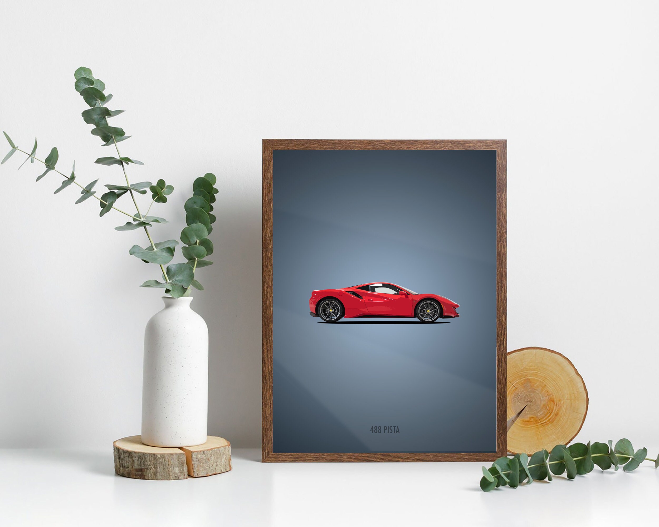Ferrari 488 Pista Wall Art Printable Ferrari Poster - Etsy