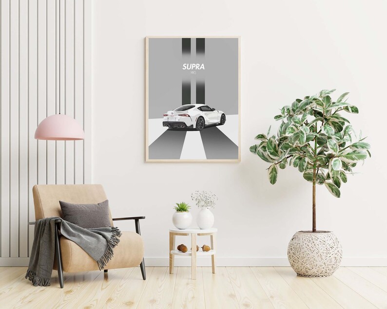 Printable Toyota Supra Car, Toyota Supra Mk5 Print, Toyota Art, Sports ...