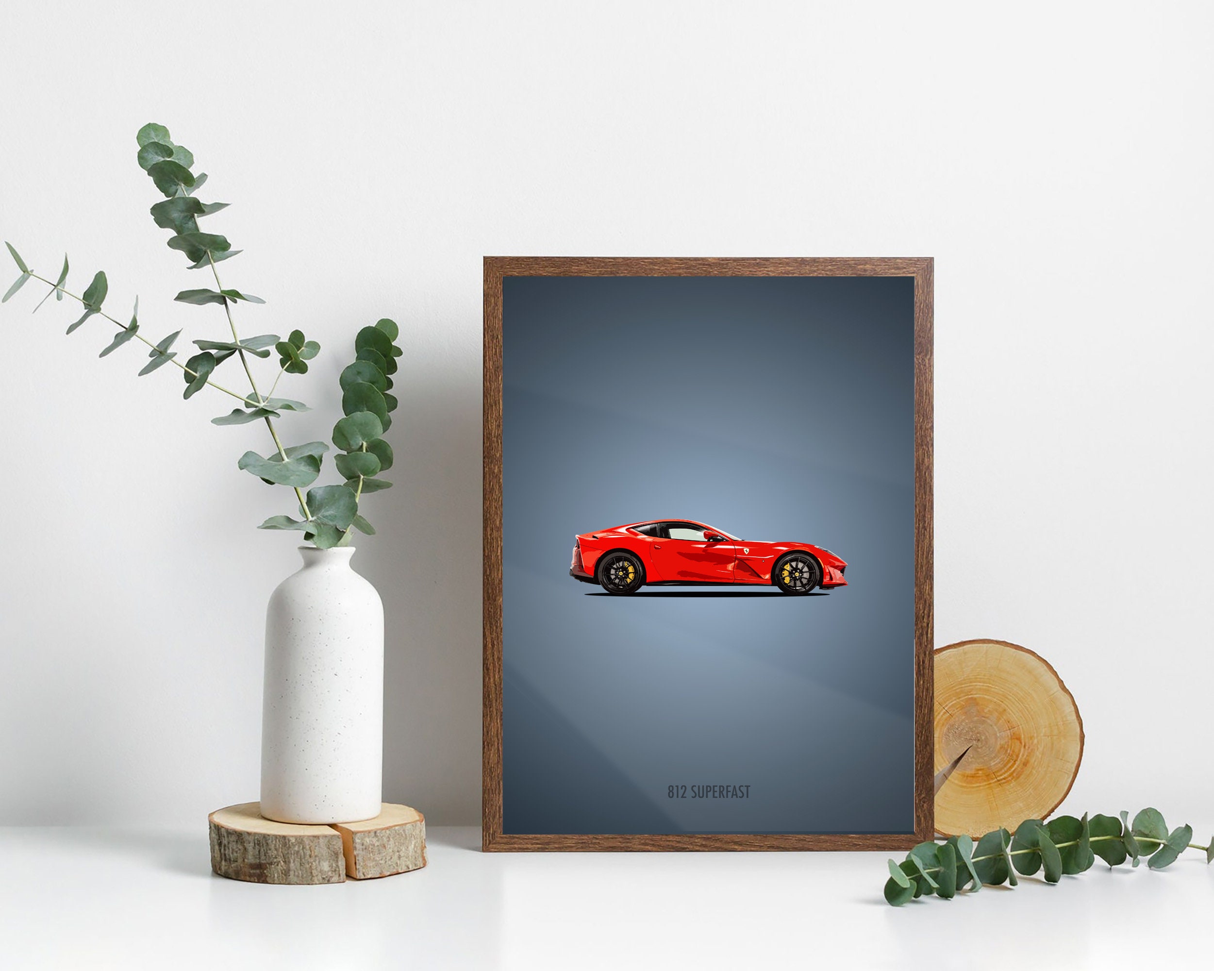 Ferrari 812 Superfast Wall Art, Printable Ferrari Poster, Downloadable ...