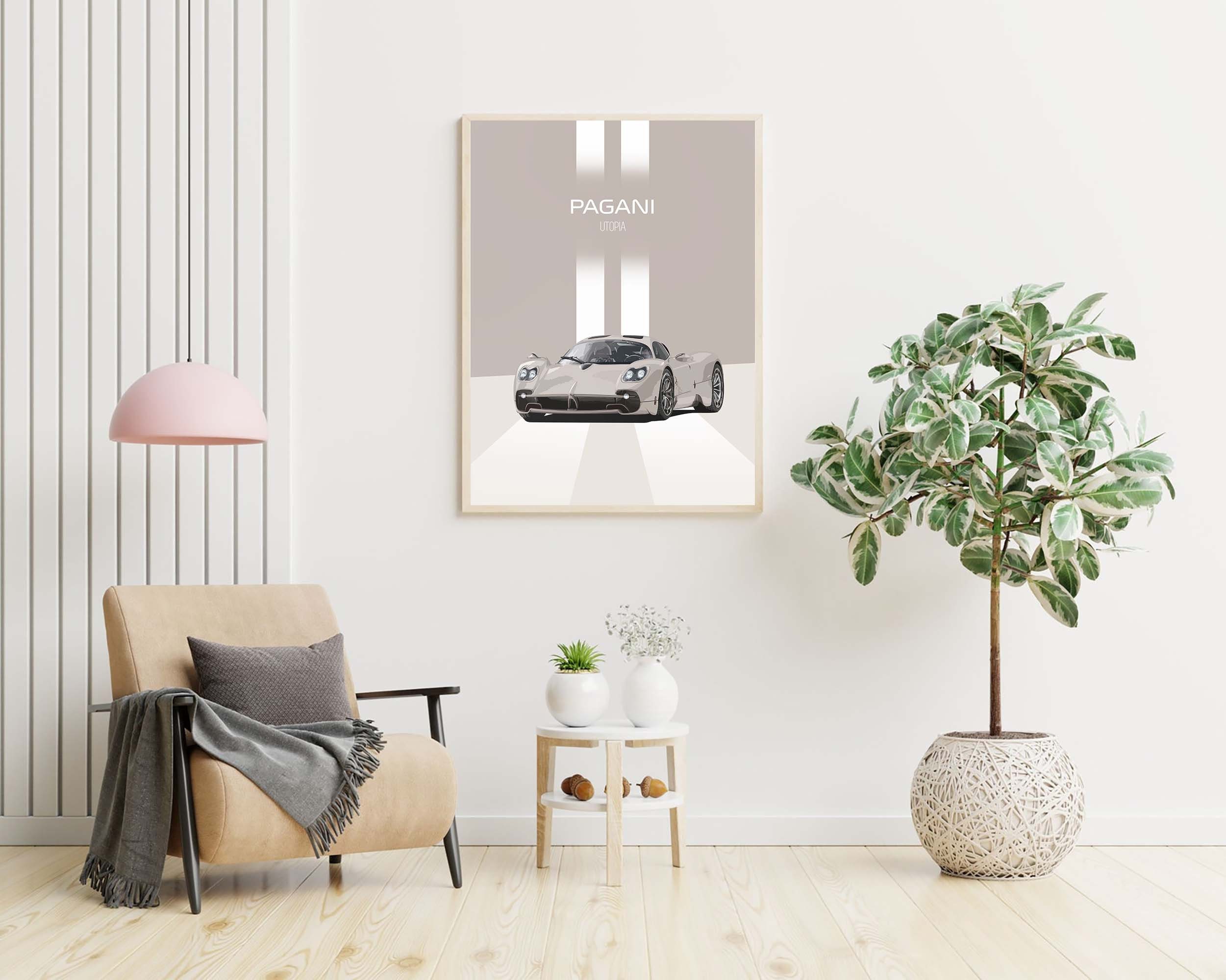 Pagani Utopia Wall Art, Printable Pagani Artwork, Pagani Poster ...