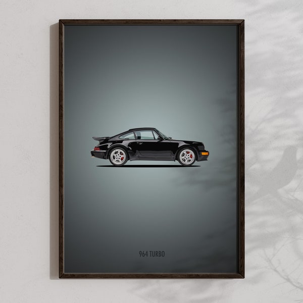 Porsche 964 Wall Art - Etsy