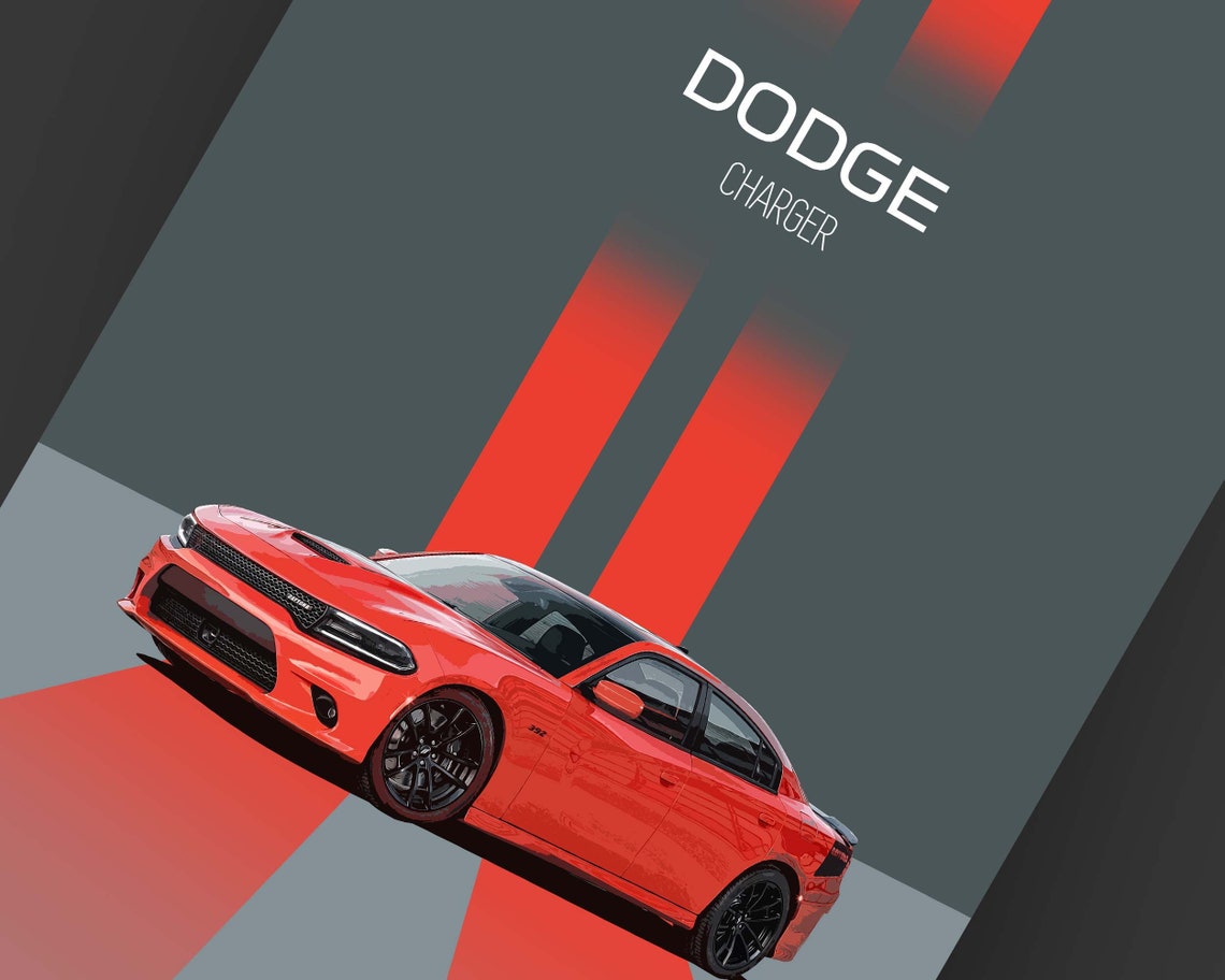 Dodge Charger Prints, Printable Dodge Poster, Dodge Challenger Poster ...