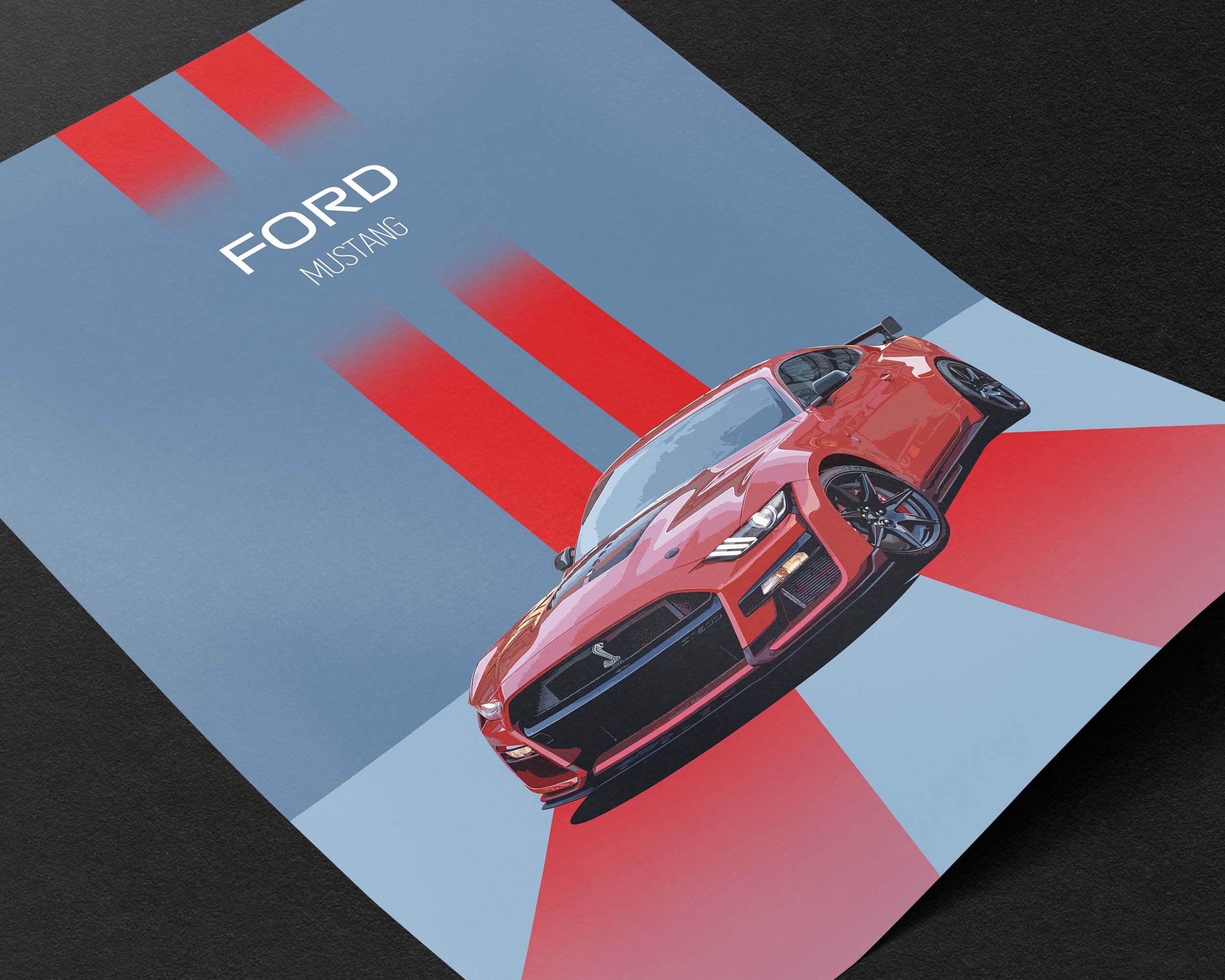 Printable Ford Mustang Wall Art, Ford Mustang Shelby Poster, Hyper Car ...