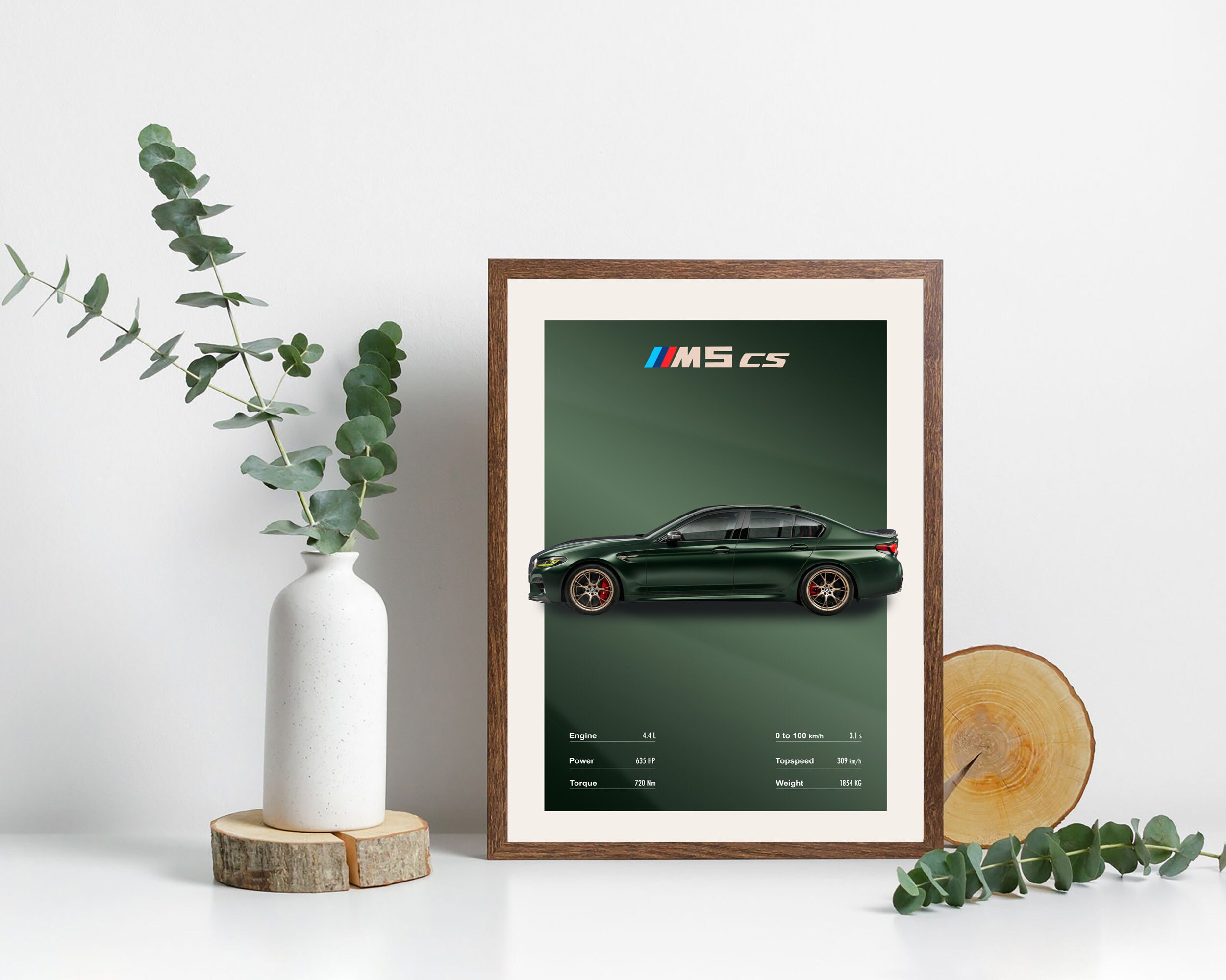 BMW M5 CS Poster Stationwagon Posters Downloadable Bimmer Print ...