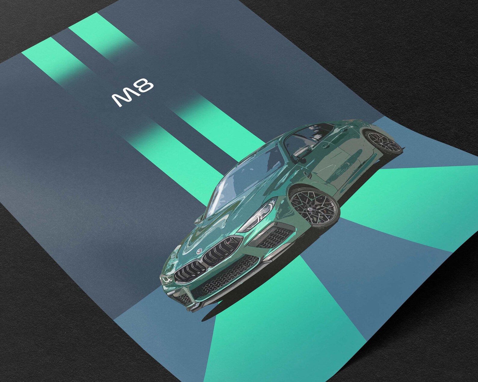 BMW M8 Competition Wall Art, Printable BMW M8 Gran Coupe Poster, BMW ...