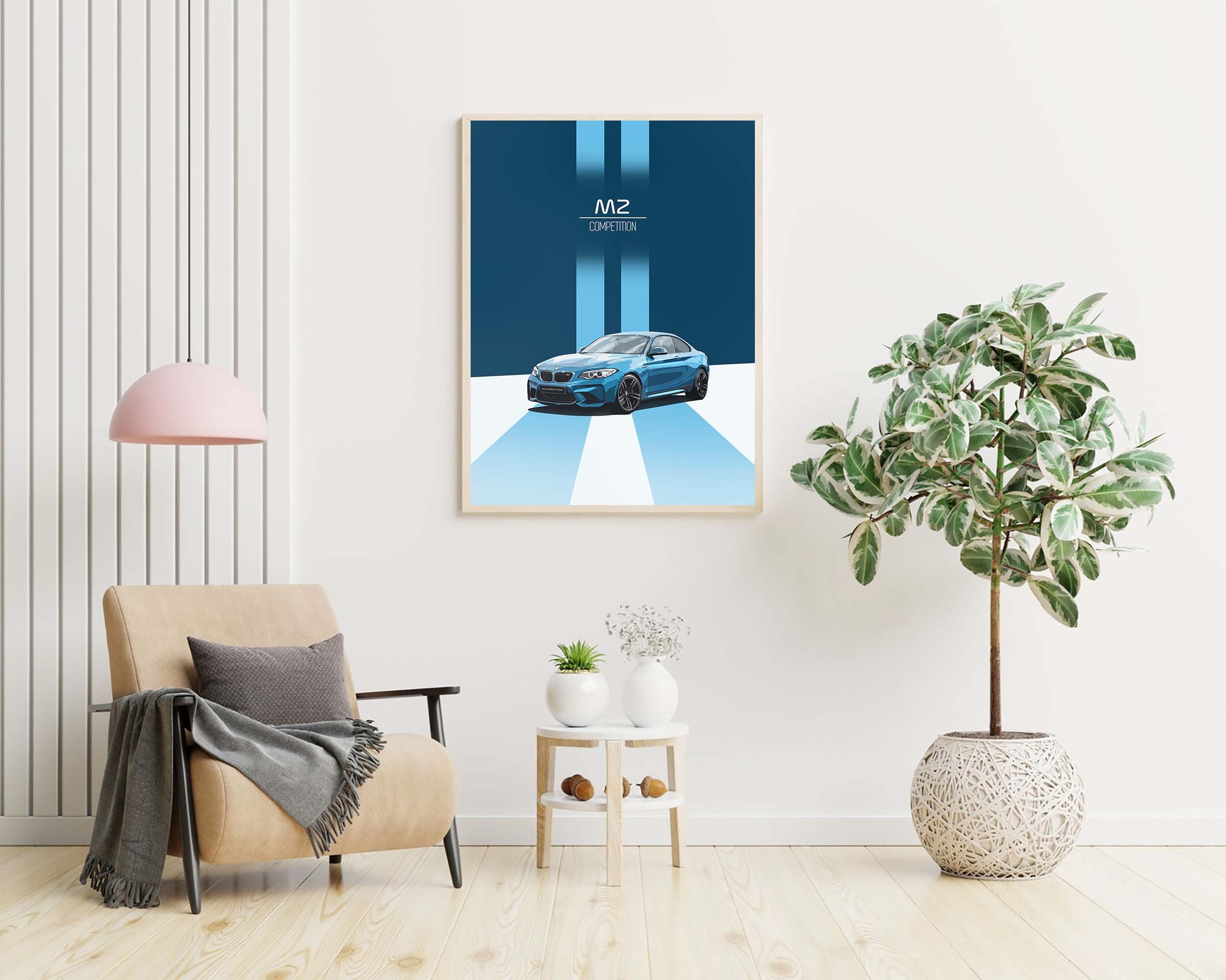 Printable BMW M2, Bmw M2 Print, Bmw Art, Sports Car Wall Art, Car Posters, Digital Car Art ...