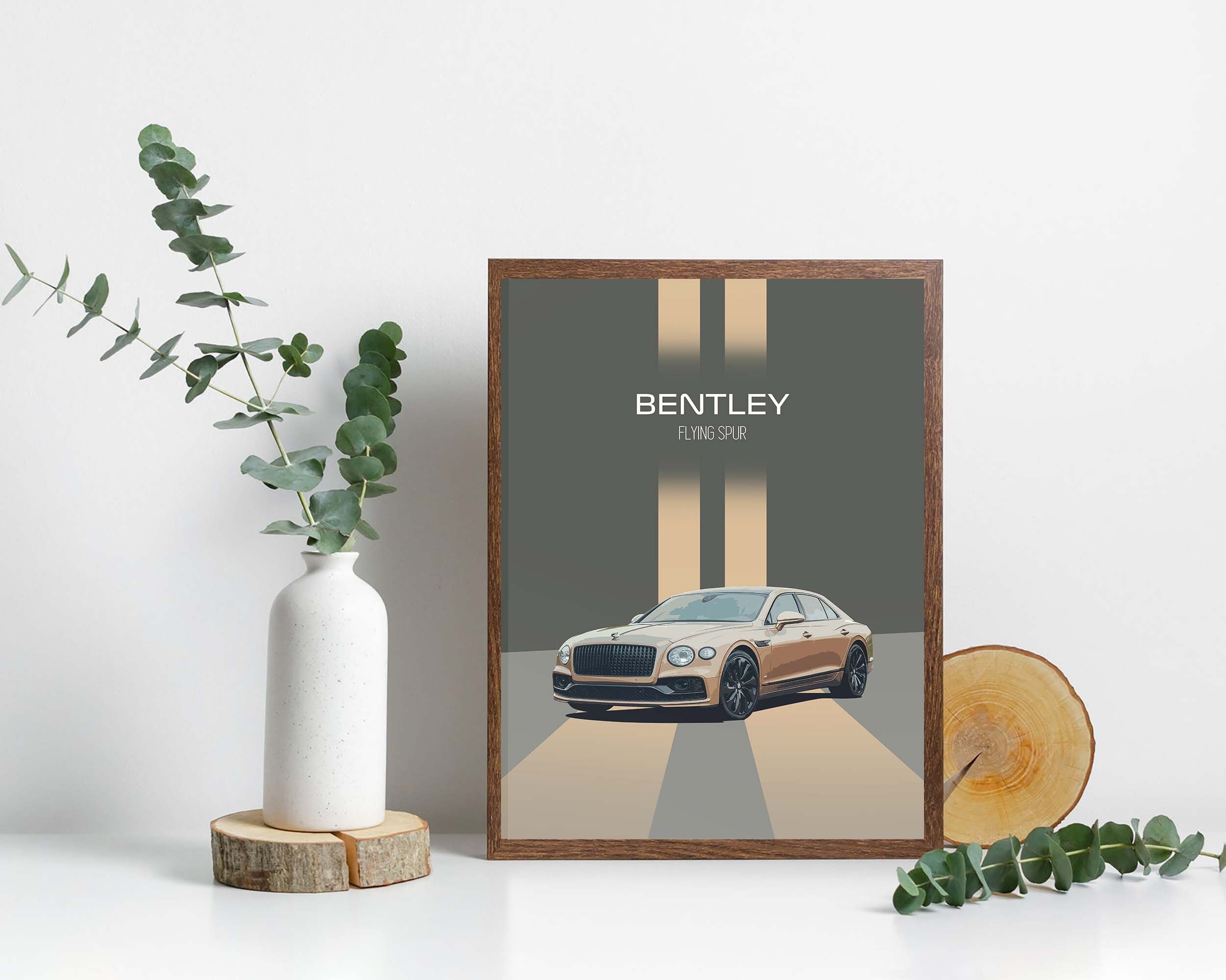 Bentley Flying Spur Wall Art, Printable Bentley Poster, Downloadable ...