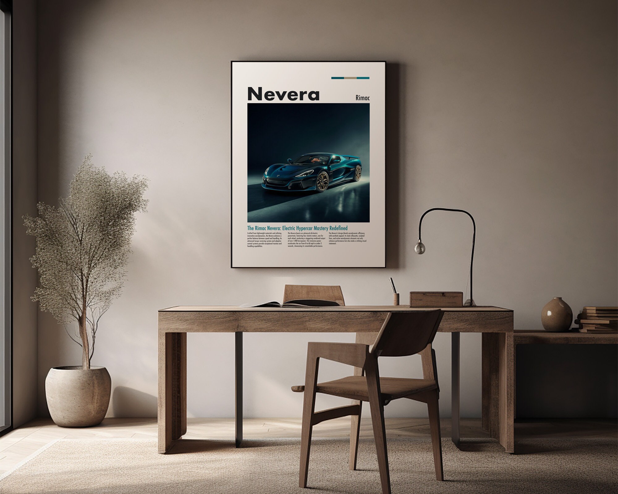 Rimac Nevera Poster Hyper Cars Wall Art Modern Automotive Wall Decoration Electric Futuristic ...