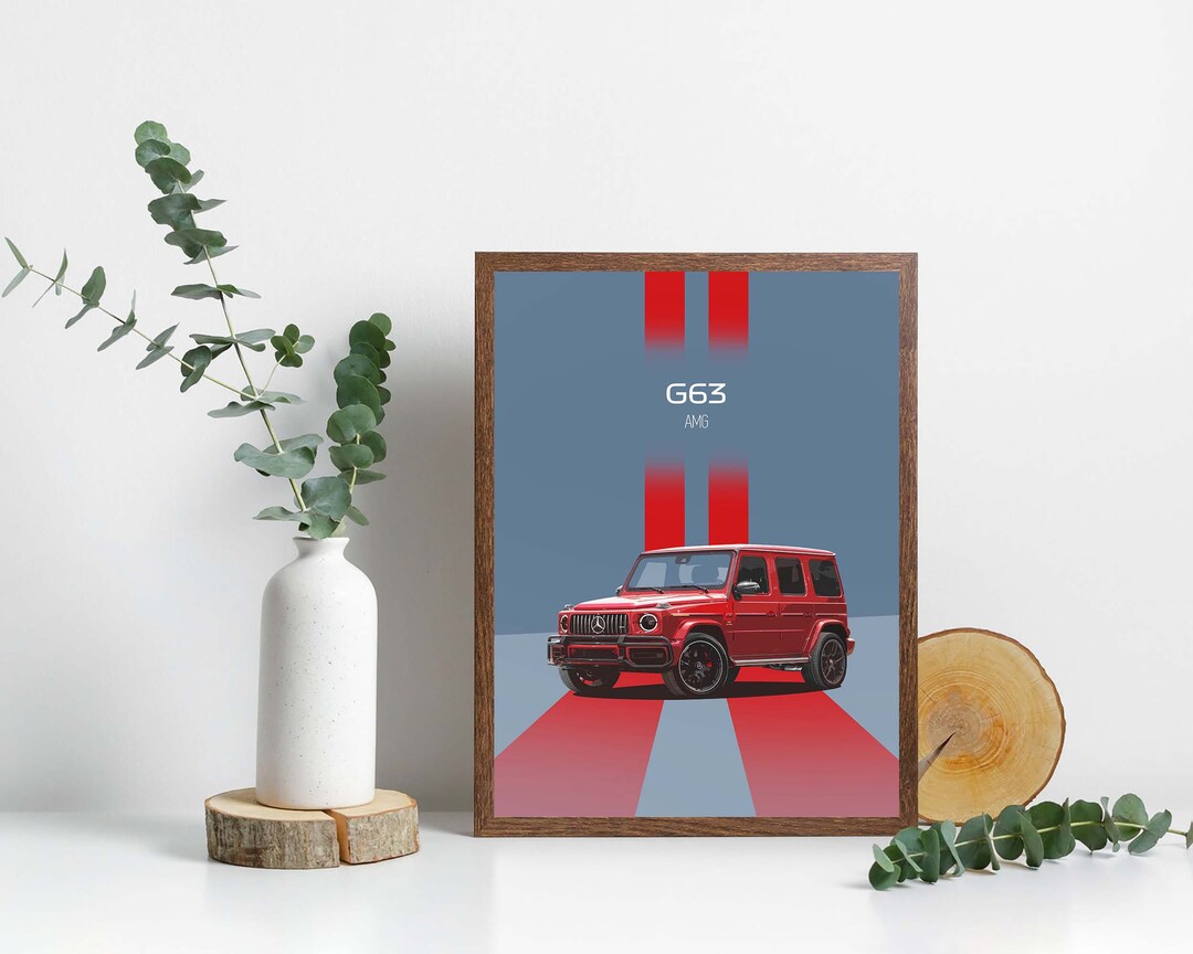 Printable Mercedes Benz G63 AMG Poster, Mercedes Wall Art, Military Car ...
