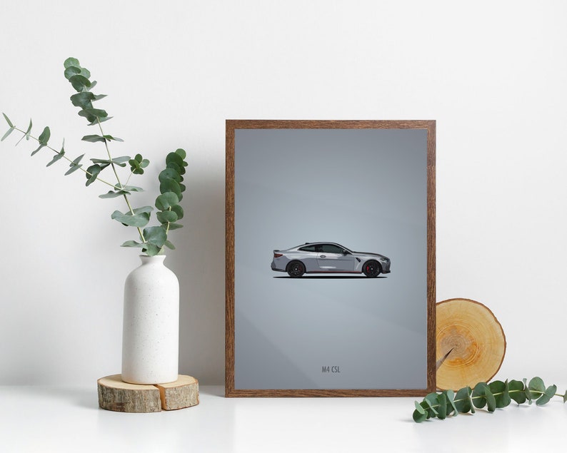 BMW M4 CSL Wall Art Printable BMW Poster Sports Car Decor - Etsy
