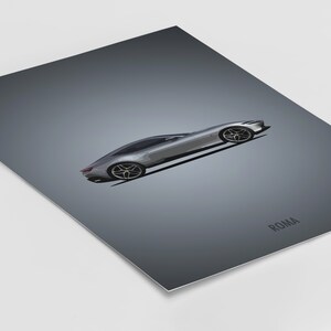 Ferrari Roma Wall Art, Printable Ferrari Poster, Downloadable Super Car ...