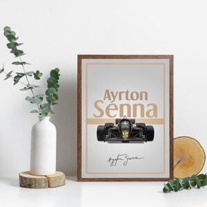 3 in 1 Bundle, Ayrton Senna Poster, Printable Formula 1 Senna Wall Art ...