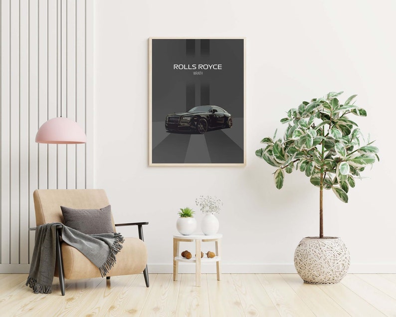 Rolls Royce Wraith Wall Art, Rolls Royce Poster, Printable Rolls Royce ...