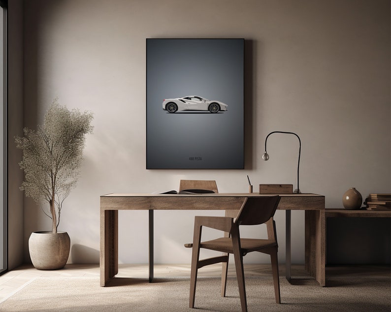 Ferrari 488 Pista Wall Art, Printable Ferrari Poster, Downloadable ...