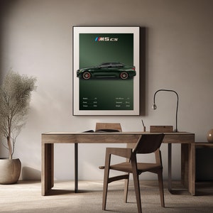 BMW M5 CS Poster Stationwagon Posters Downloadable Bimmer Print ...