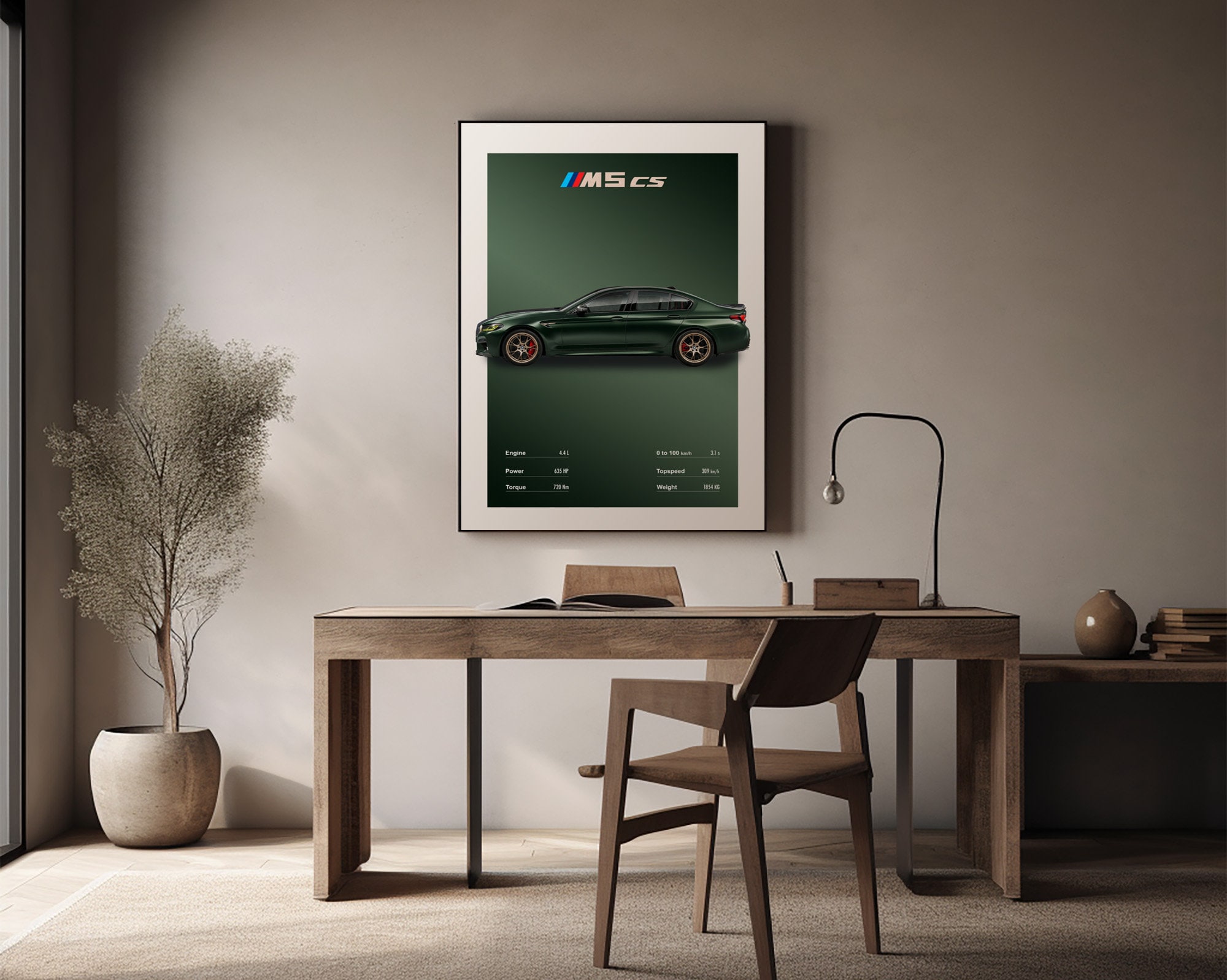 BMW M5 CS Poster Stationwagon Posters Downloadable Bimmer Print ...